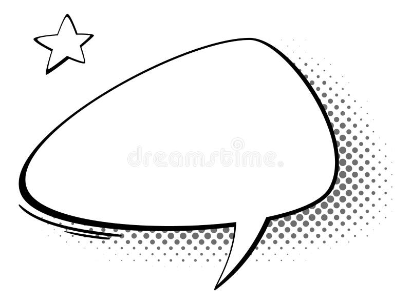 Blank Speech Bubble. Dialog Box in Vintage Style Stock Vector ...