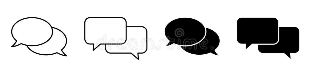 Blank Speech Bubble Icon. Chat Icon. Dialogue Balloon Icon. Comment ...