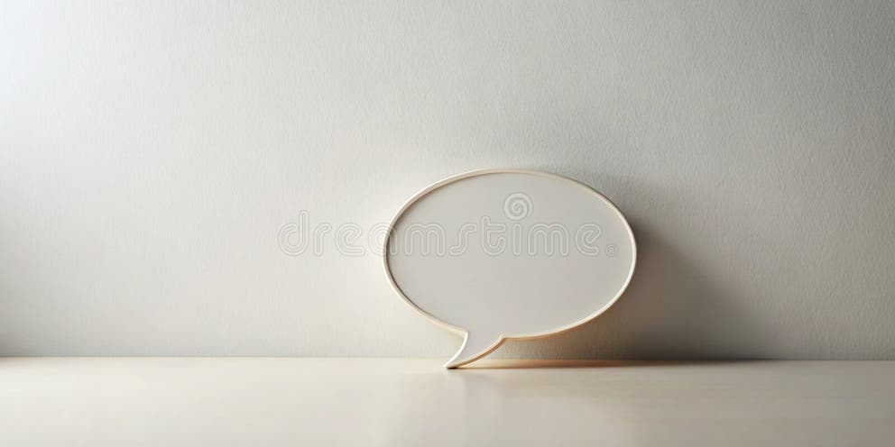 Blank Speech Bubble Image a Clean and Modern Visual Concept for ...