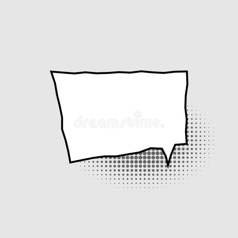 Speech Bubble in the Form of a Rectangle with Rounded Corners Isolated ...