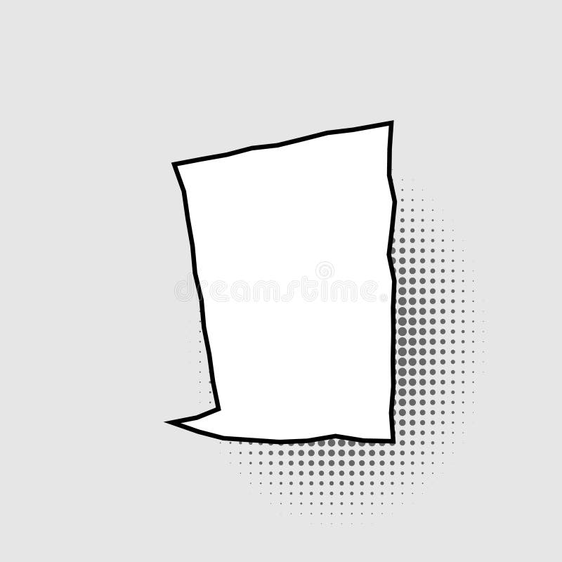 Blank Speech Bubble in Rectangle Shape Isolated on Gray Background ...