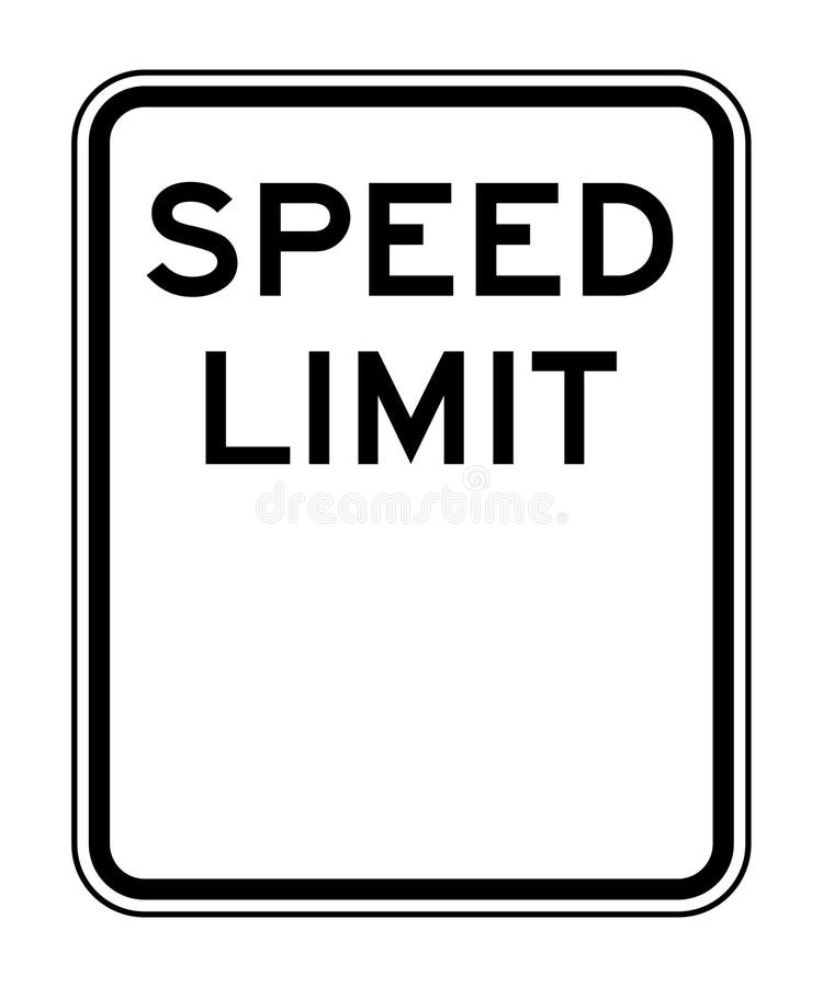 Speed limit sign stock illustration. Illustration of miles - 11560017
