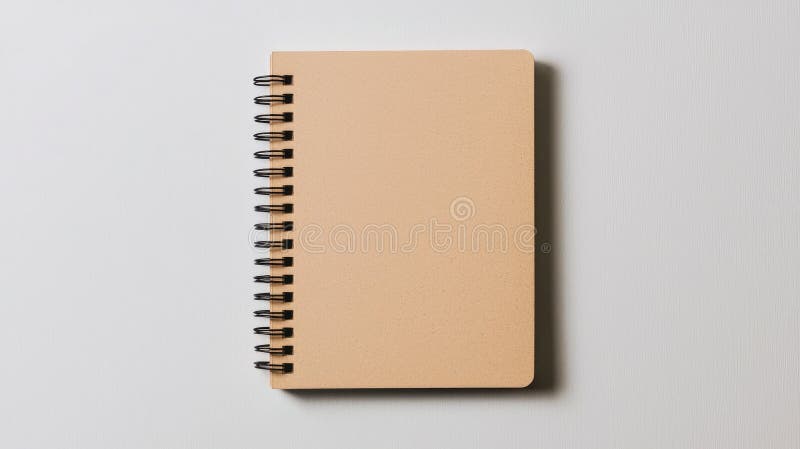 A Blank, Spiral-bound Notebook on a Light Surface, Ideal for Creative ...