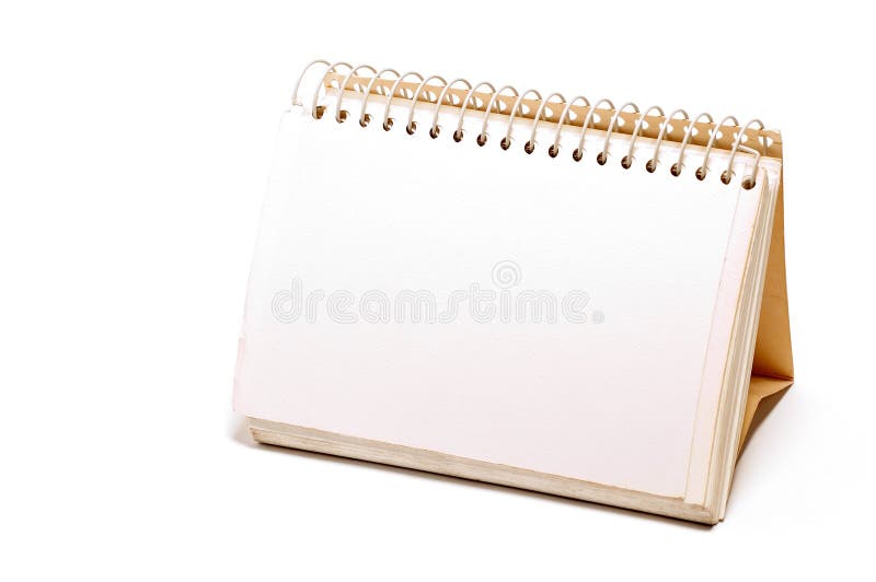 Blank Spiral Notepad stock image. Image of list, isolated - 4887097