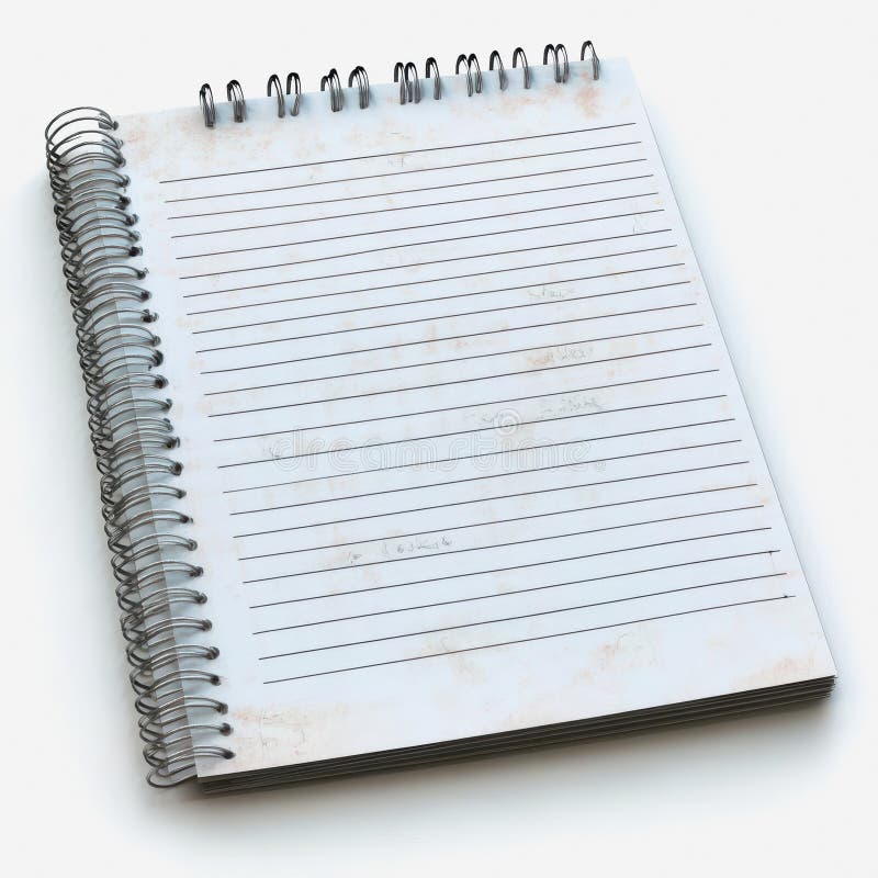 Blank Spiral Notebook with Clean Pages Ready for Notes, Doodles, and ...