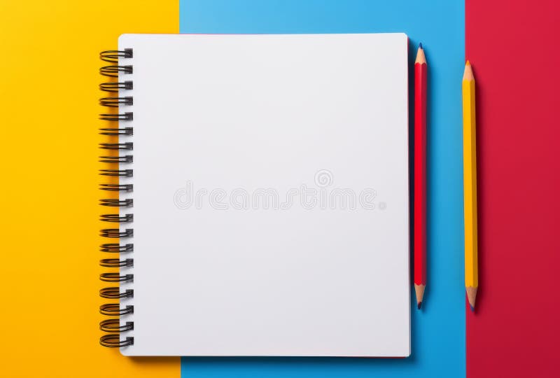 Colorful Spiral Notebook Ready Notes Ideas Stock Photos - Free ...