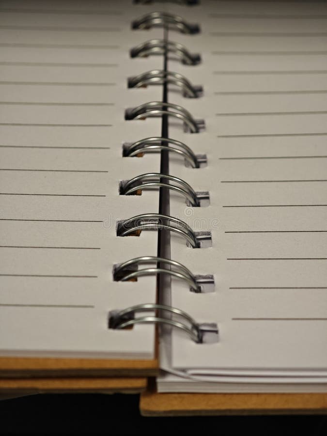Blank Spiral Notebook Pages Ready for Creative Writing and Note-taking ...