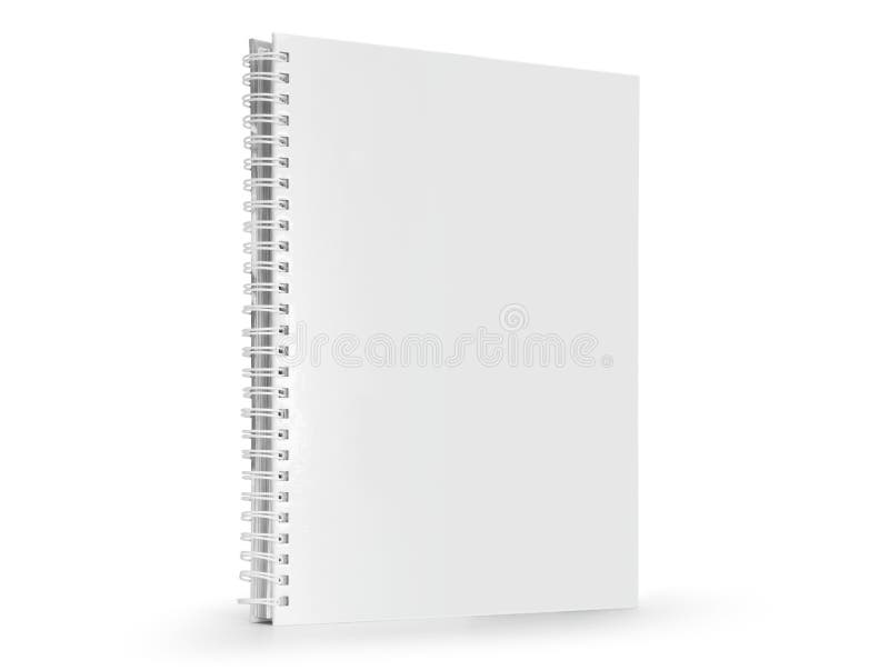 Blank Spiral Notebook Template. Stock Photo - Image of empty, space ...