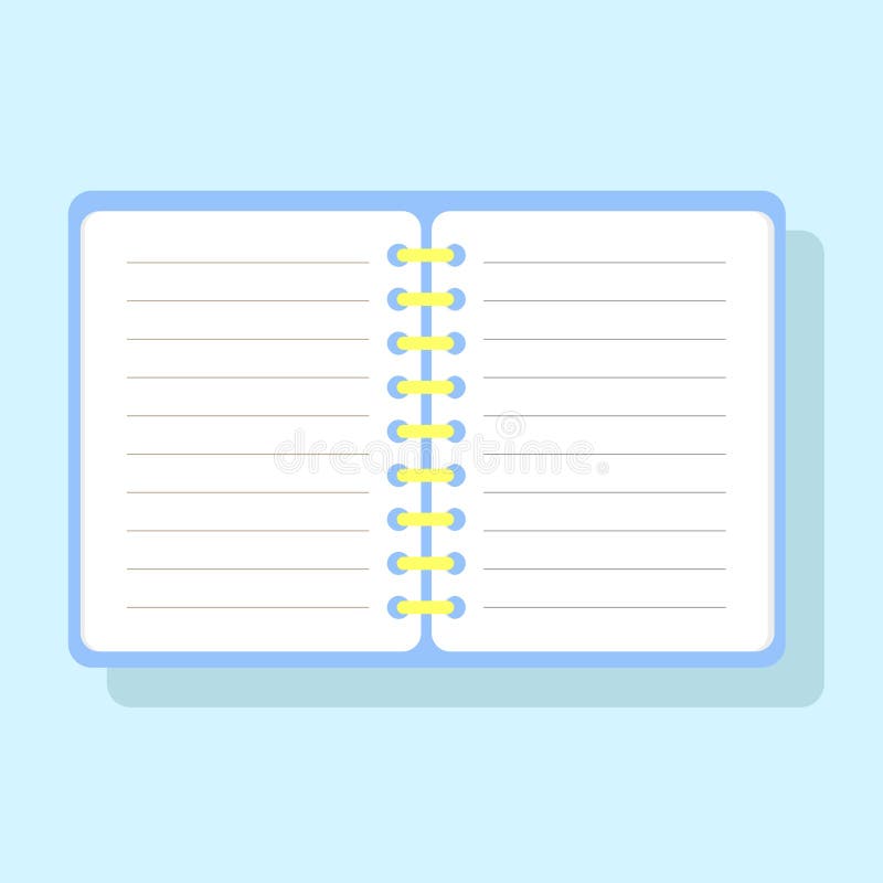 Blank Spiral Notepad Notebook, Paper Notepad, Opening Book, Stock ...