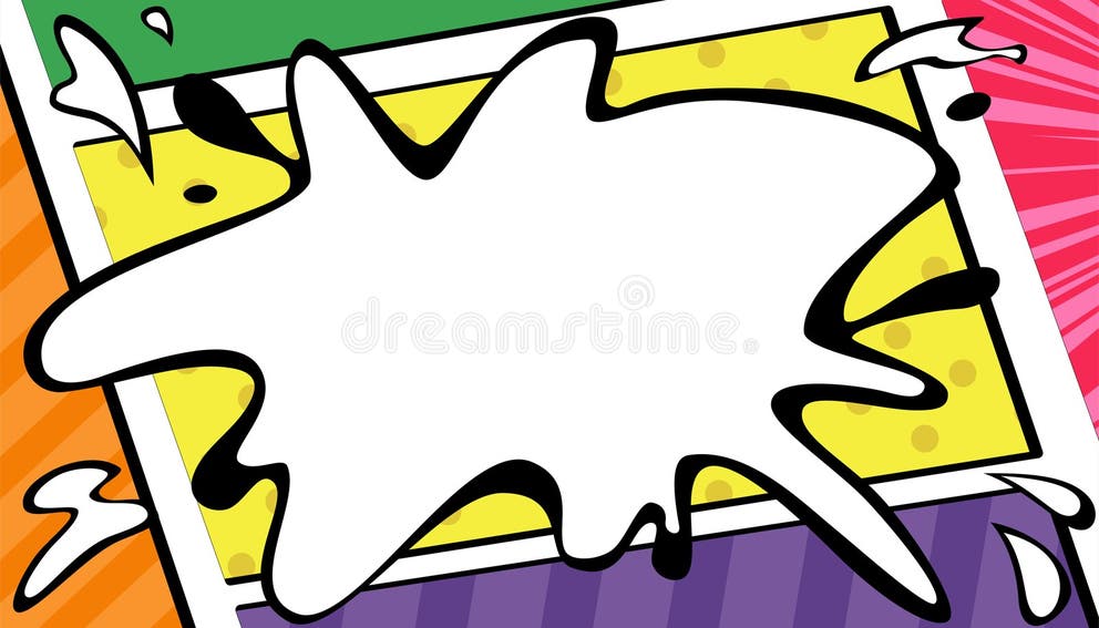 Blank Splash Colored Comic Background Stock Vector - Illustration of ...