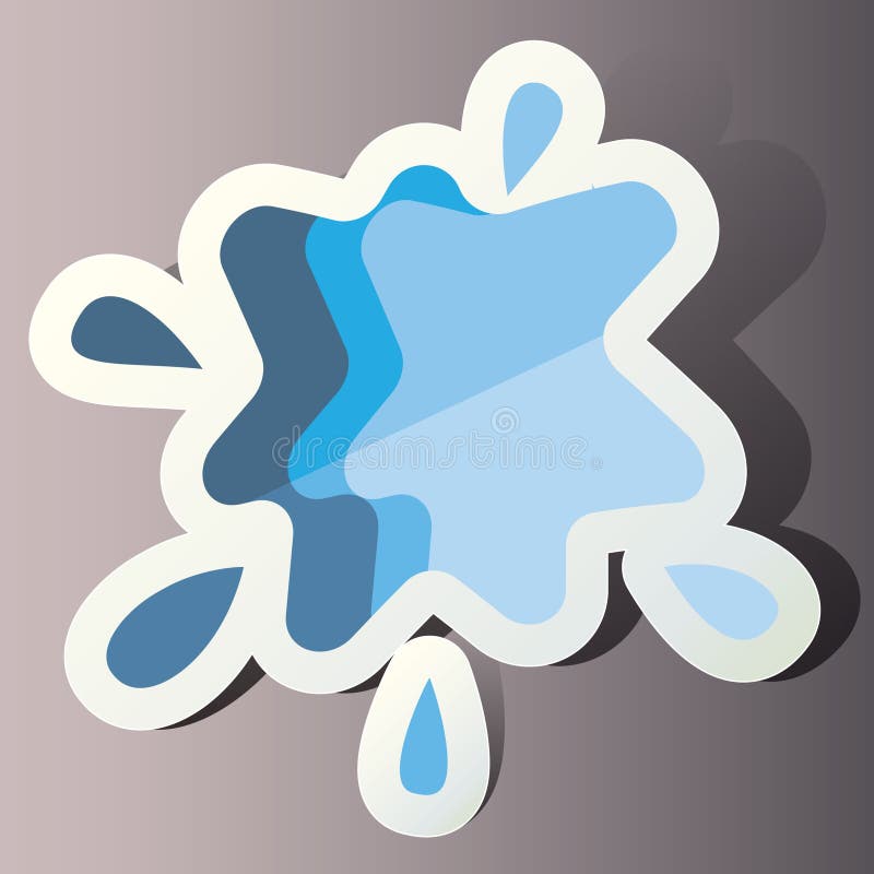 Blank Splatter Speech Bubble. Vector Illustration Decorative Design ...