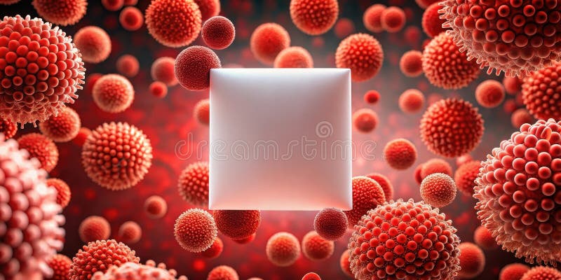 Blank Square Amidst Microscopic Cellular Structures for Medical ...