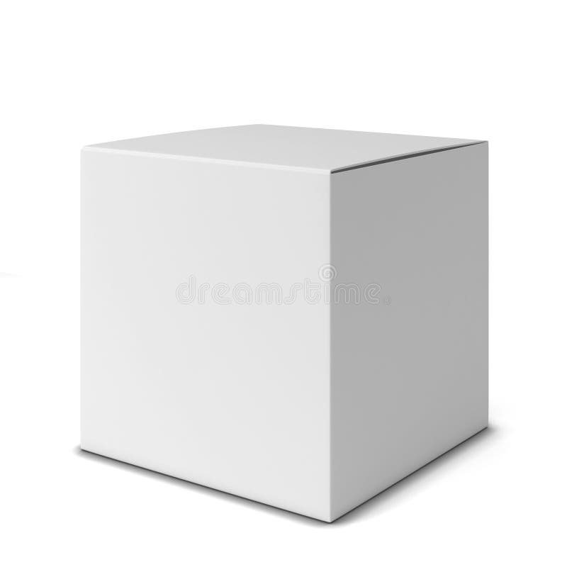 Blank Cardboard Box Mockup, Realistic Style Stock Vector - Illustration ...