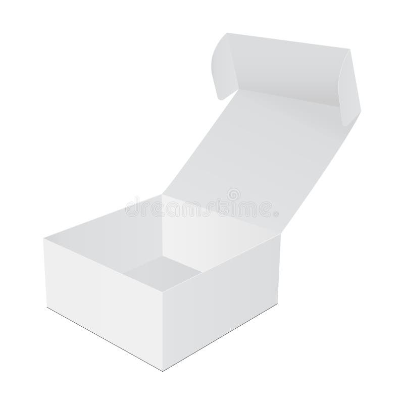 Blank Square Thin Box Mockup with Lid Isolated on White Background ... Blank Square Thin Box Mockup with Lid Isolated on White Background ...