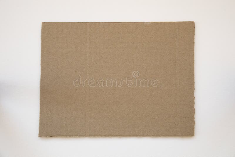 Blank Square Cardboard with Cutting Design Mock Up, Isolated on White ...