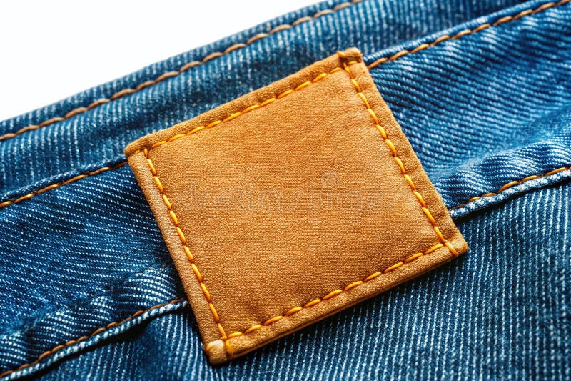 Blank Square Denim Label Template a Versatile Design Element for ...