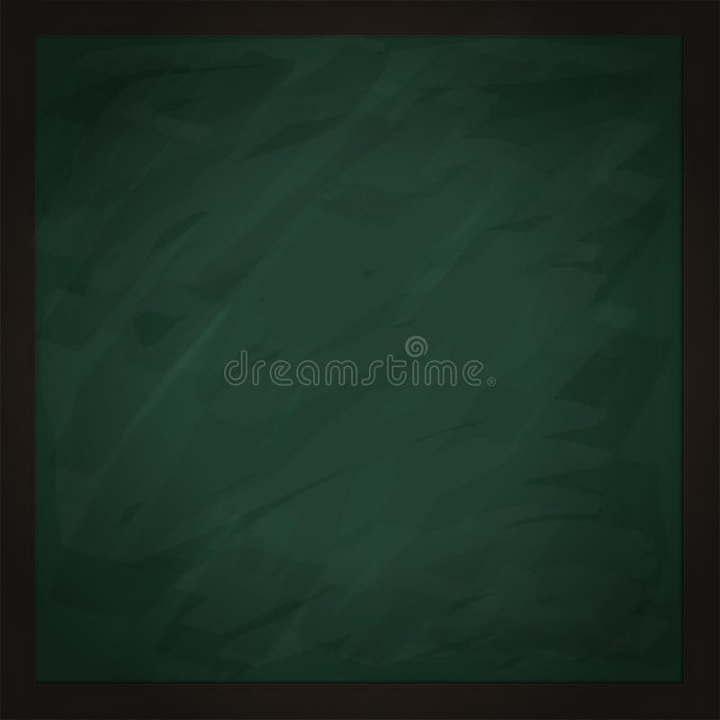 Blank Square Green Chalkboard Stock Illustration - Illustration of ...