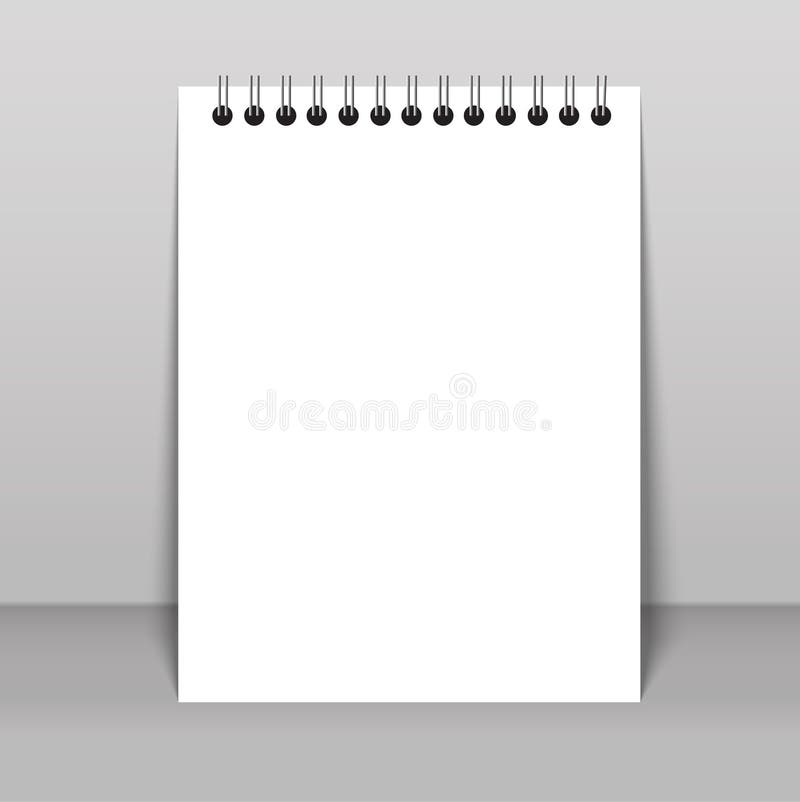 Blank Square Notebook Calendar Mockup Cover Template Stock Vector ...