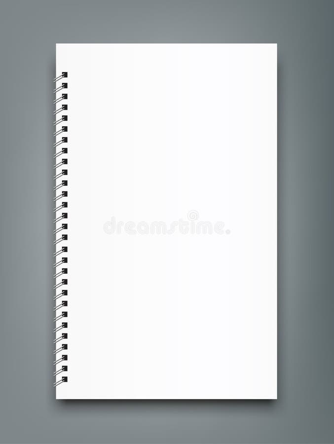 Blank Square Notebook Calendar Mockup Cover Template Stock Vector ...