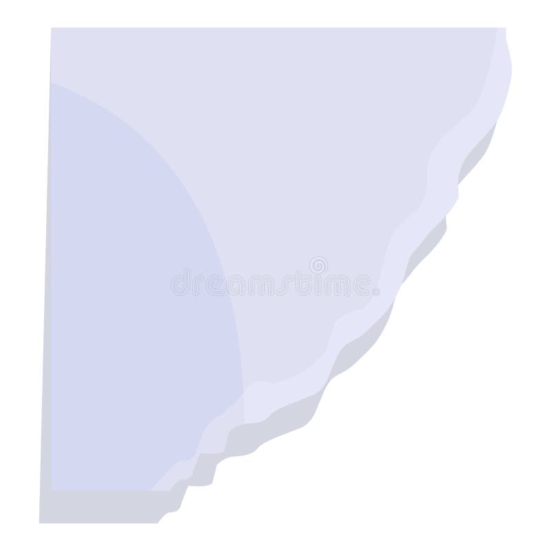 Blank Square Paper Note with One Torn Edge is Lying Stock Vector ...