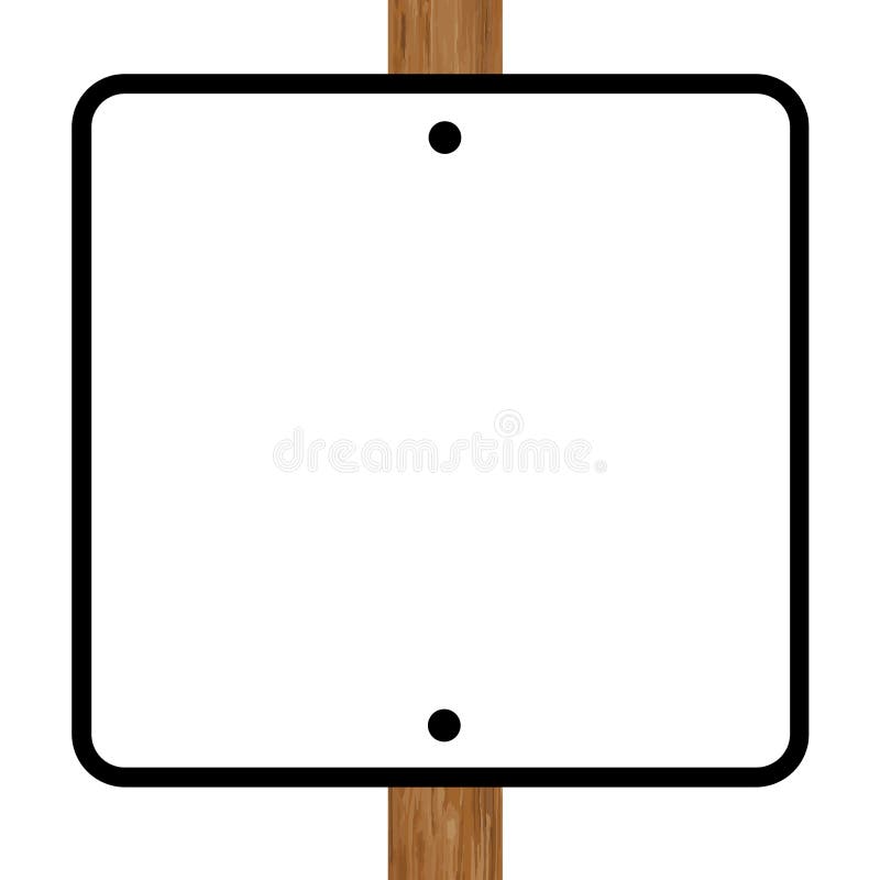 Old Square Isolated Street Sign Stock Vector - Illustration of artwork ...