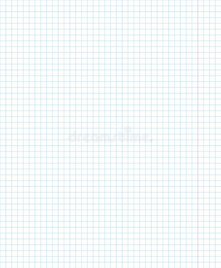 Blank Squared Notebook Sheet. Vector Transparent Object Stock Vector ...