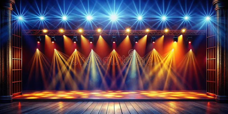 Blank Stage Spotlight Versatile Background for Presentations Videos and ...