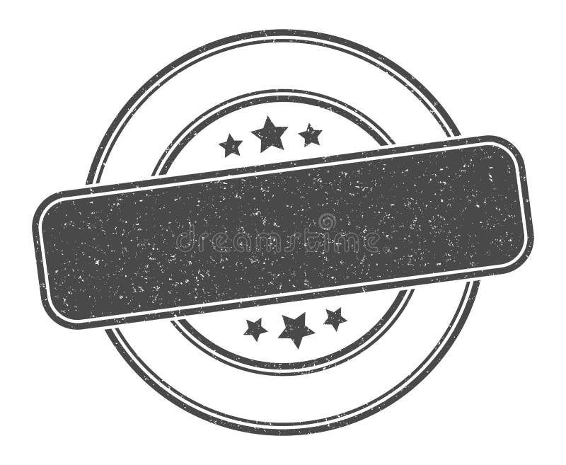 Blank Stamp. Blank Round Grunge Sign Stock Vector - Illustration of ...