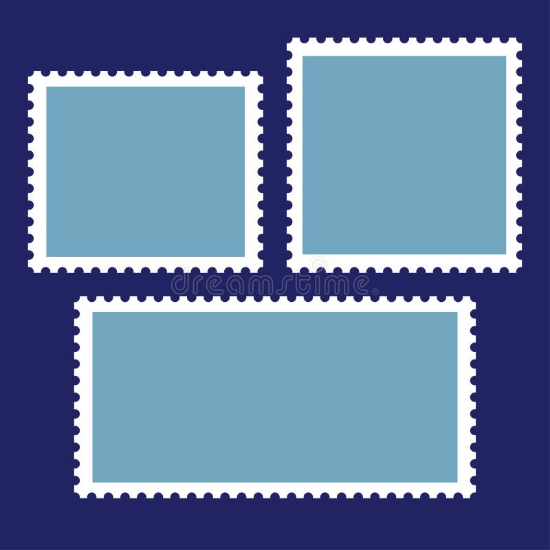 Blank stamps. Vector. stock vector. Illustration of philatelist - 102065646