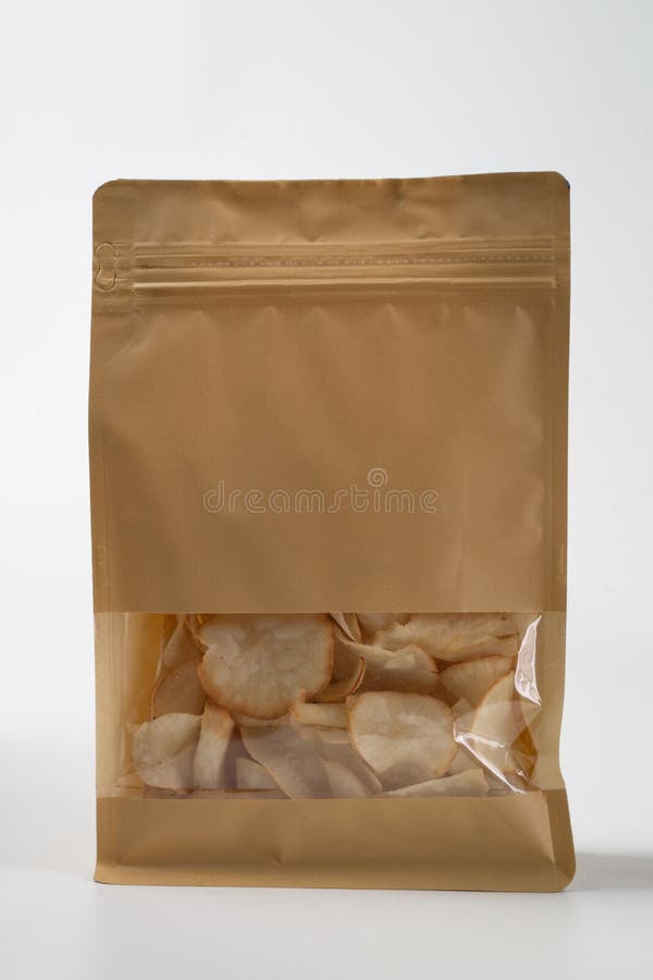 Potato Chips Plastic Packaging or Food Container Stock Photo - Image of ...