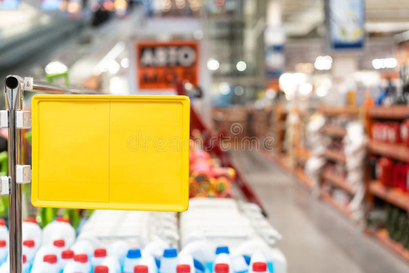 Blank Standing Sign for Text Message or Mock Up Content in Abstract ...