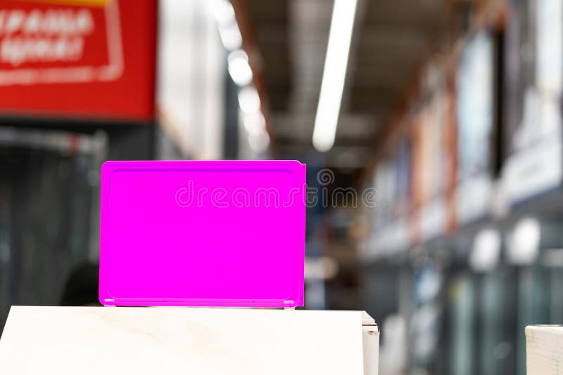 Blank Standing Sign for Text Message or Mock Up Content in Abstract ...