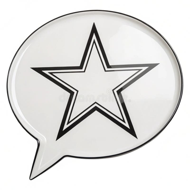 Blank Star Comic Book Text Bubble Isolated on White Background Stock ...