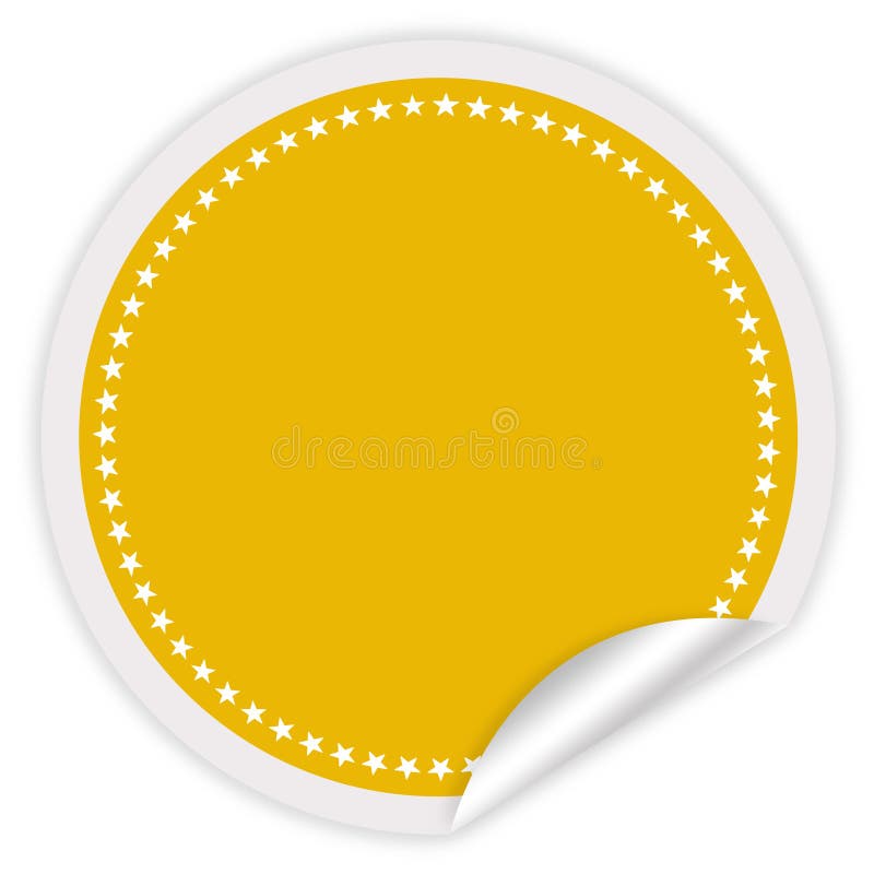 Vector Blank Sticker Template Illustration Stock Vector - Illustration ...
