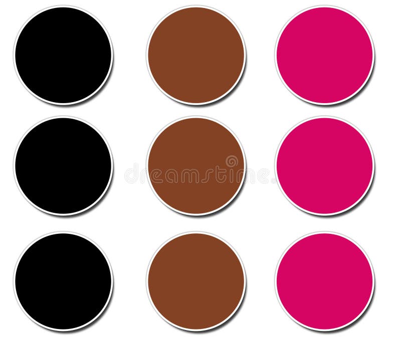 Blank Sticker buttons stock illustration. Illustration of brown - 4014268