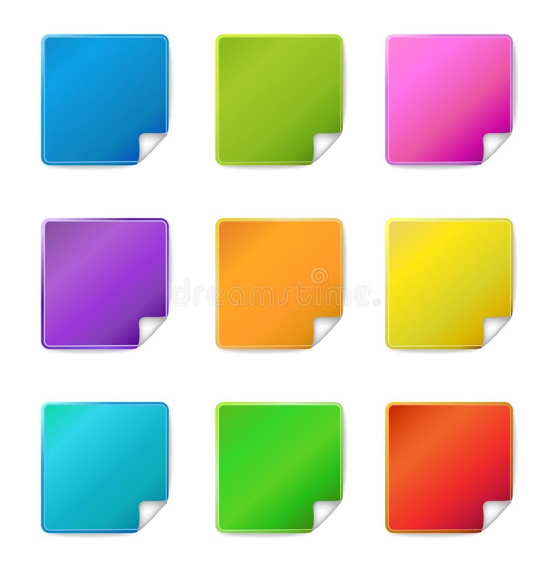 Blank sticker icons stock vector. Illustration of price - 10485730