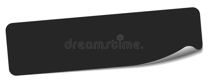 Blank sticker. stock vector. Illustration of page, peeler - 153272174