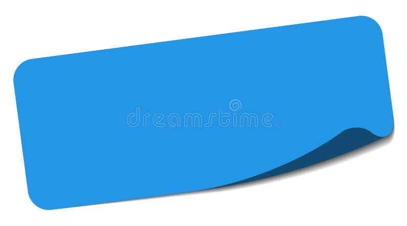 Blank sticker. blank label stock vector. Illustration of blue - 302976562