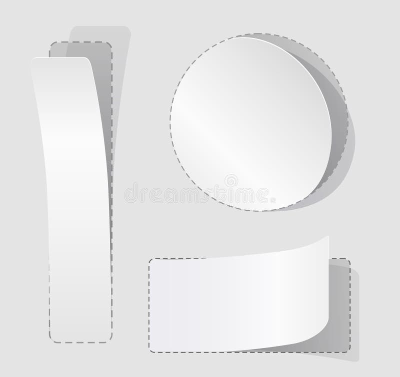 Blank Sticker Modern Template Vector Stock Vector - Illustration of ...