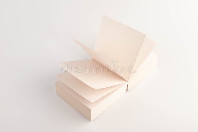 Blank Sticker Notes on the White Background. Sticky Note Paper Stock ...