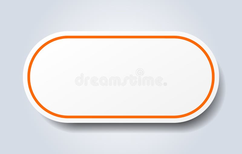 Blank sticker. stock vector. Illustration of banner - 153371726