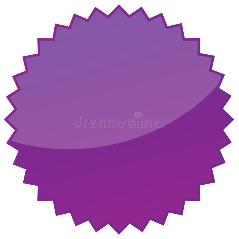 Purple Blank Sticker, Stamp, Vector Illustration Stock Vector ...