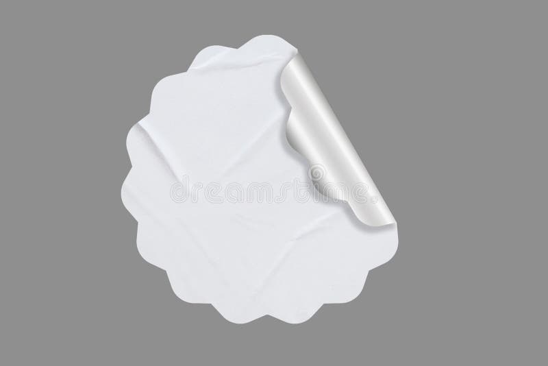 Blank Sticker Texture Design for Mockup Template Stock Illustration ...