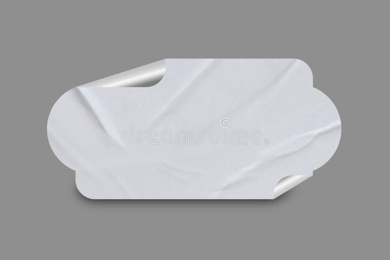 Blank Sticker Texture Design for Mockup Template Stock Illustration ...