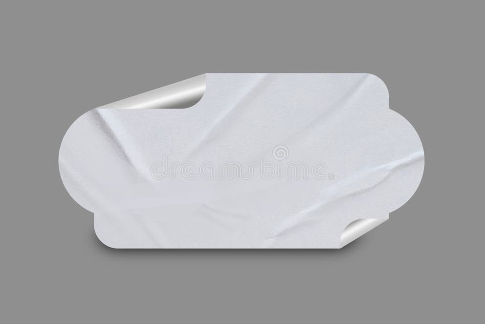 Blank Sticker Texture Design for Mockup Template Stock Illustration ...