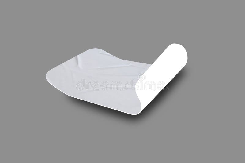Blank Sticker Texture Design for Mockup Template Stock Illustration ...