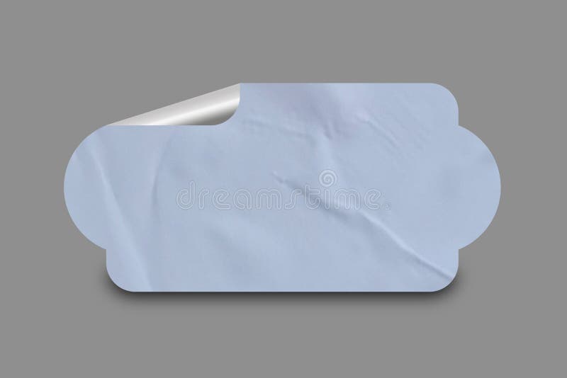 Blank Sticker Texture Design for Mockup Template Stock Illustration ...
