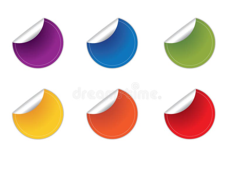 Blank Stickers stock illustration. Illustration of green - 14463486