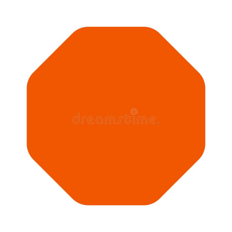 Blank Sticky Insignia Octagon Emblem Stock Illustration - Illustration ...