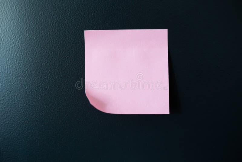 Sticky Note with Tack on Cork Bulletin Board Stock Photo - Image of ...